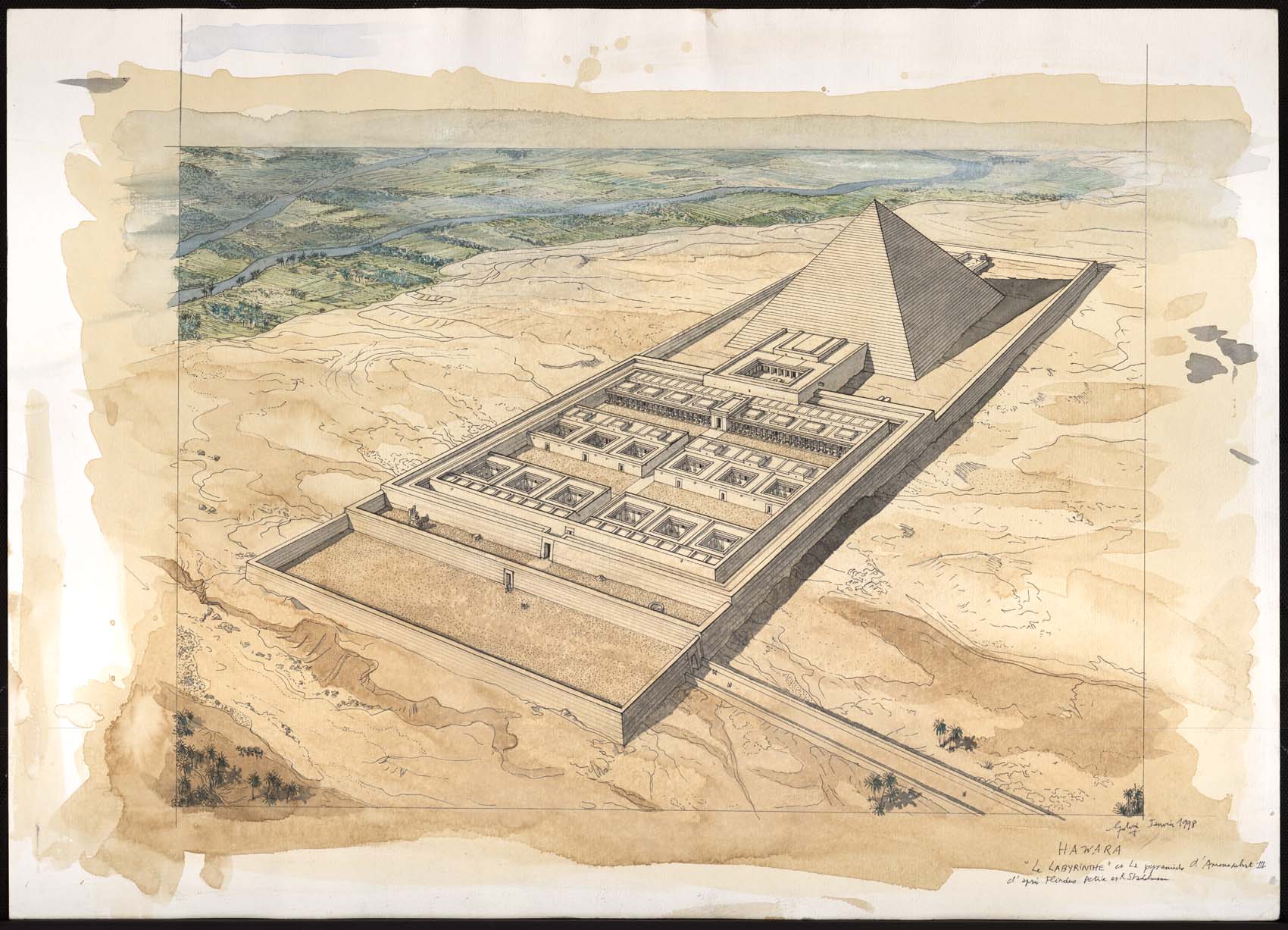 Hawara, the pyramid and labyrinth of Amenemhat III - Jean-Claude Golvin